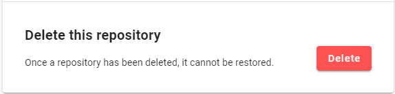 Setting and deleting repositories – GIHOZ Support site